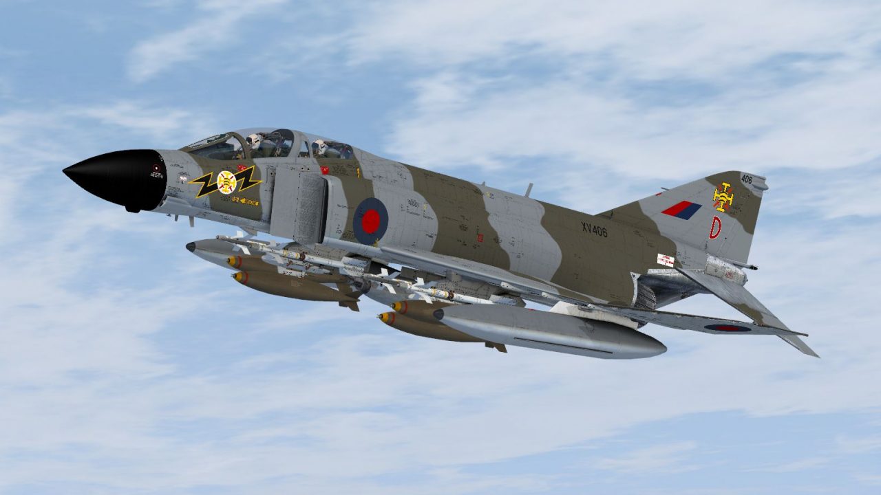 RAF McDonnell Phantom FGR.2 111 Sqdn 1977 for FSX