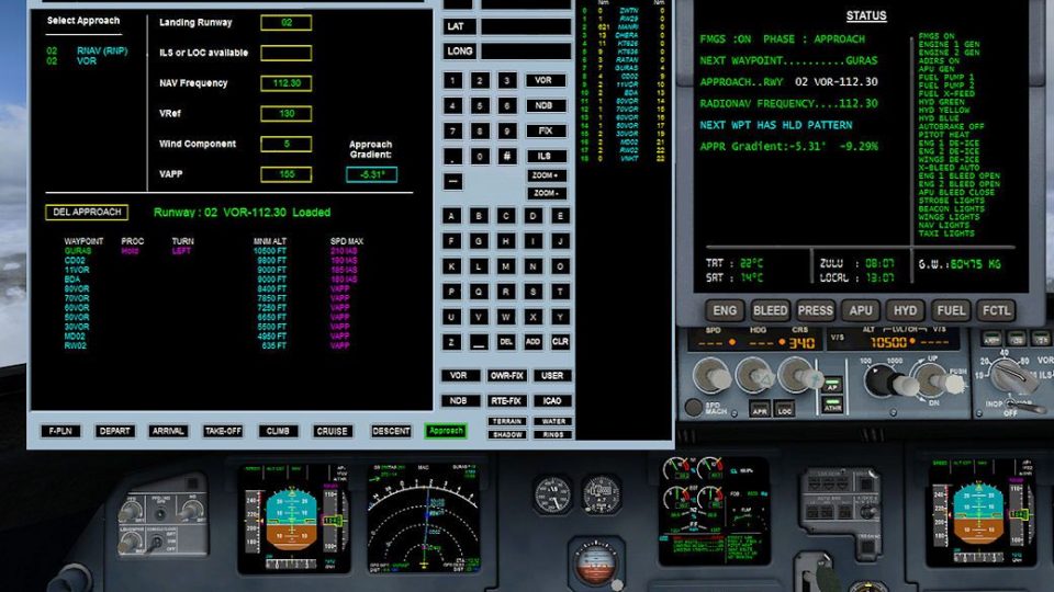 Project Airbus A319 With FD-FMC Panel for FSX