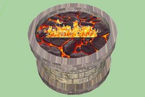 Animated Fire Pit for X-Plane