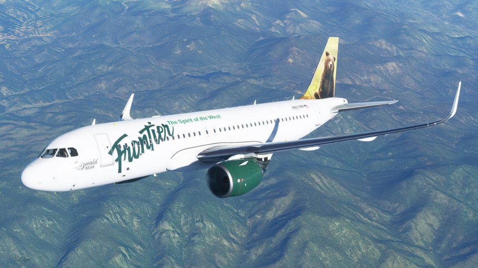 Frontier Airlines Airbus A320NEO Repaint for MSFS