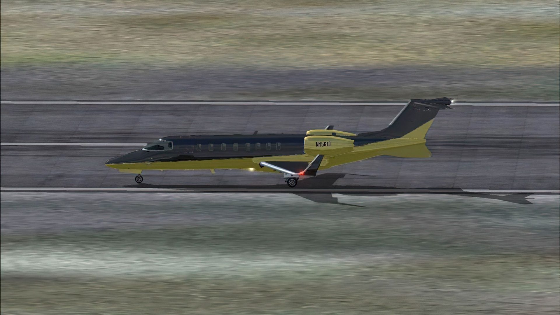 Default Learjet 45 Repaint Pack by Jeff Smith for FSX