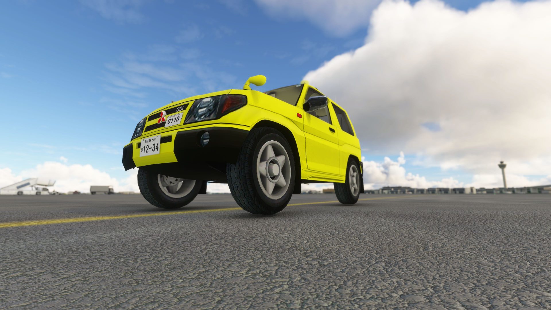 Mitsubishi Pajero/Shogun Drivable Car for MSFS