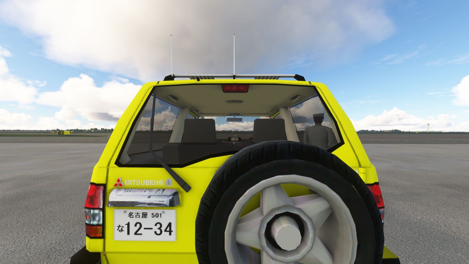 Mitsubishi Pajero/Shogun Drivable Car for MSFS