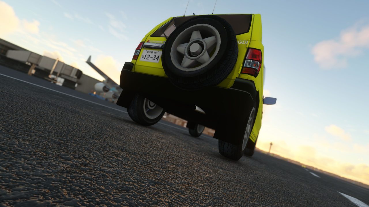 Mitsubishi Pajero/Shogun Drivable Car for MSFS