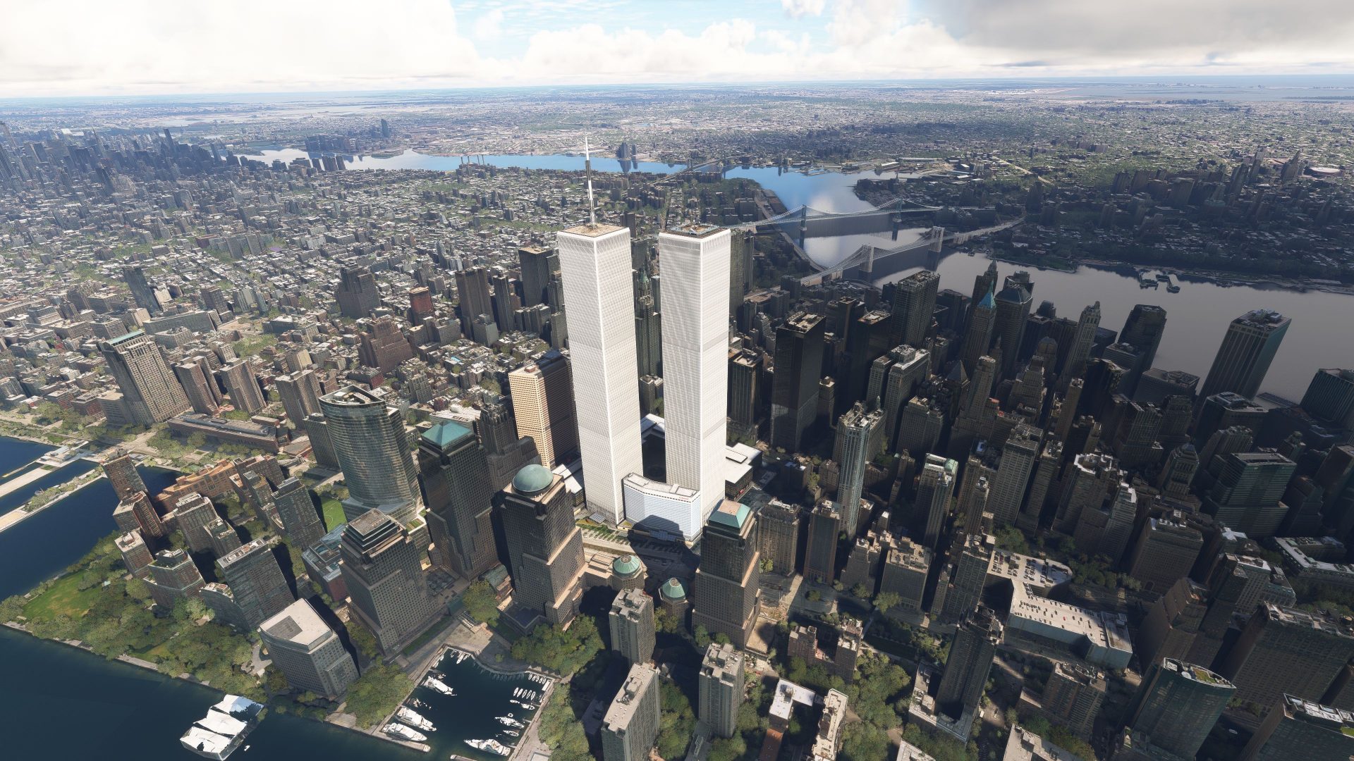 Twin Towers Mod: The Original World Trade Center Complex Scenery for MSFS