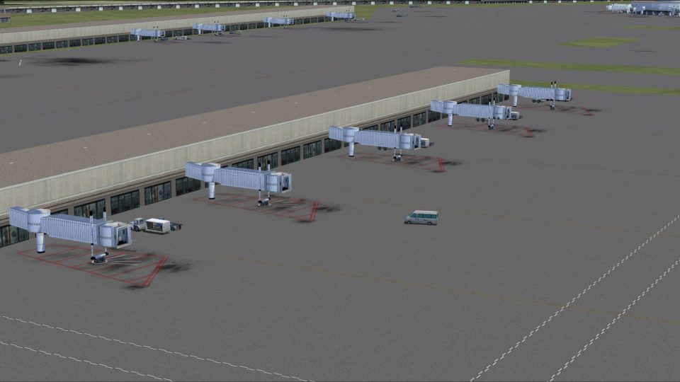 High Definition Airport Parking & Jetways for FSX
