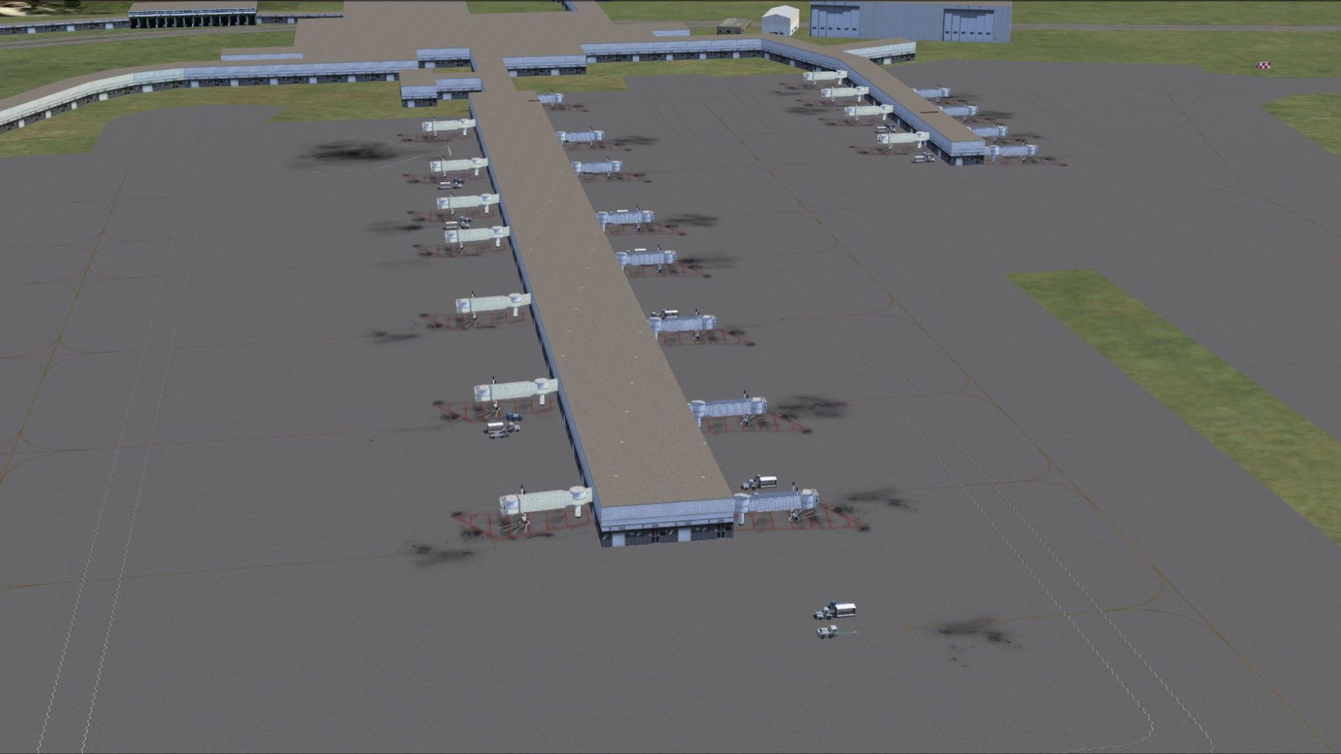 High Definition Airport Parking & Jetways for FSX