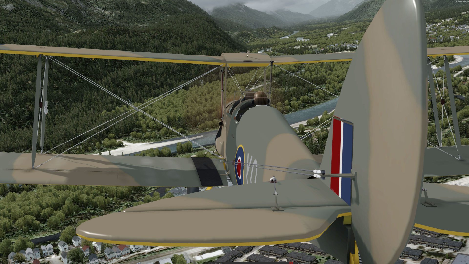 De Havilland DH82a Tiger Moth for FSX & P3D