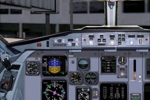 FS2004/FS2002 Fokker 100 panel for FS2004