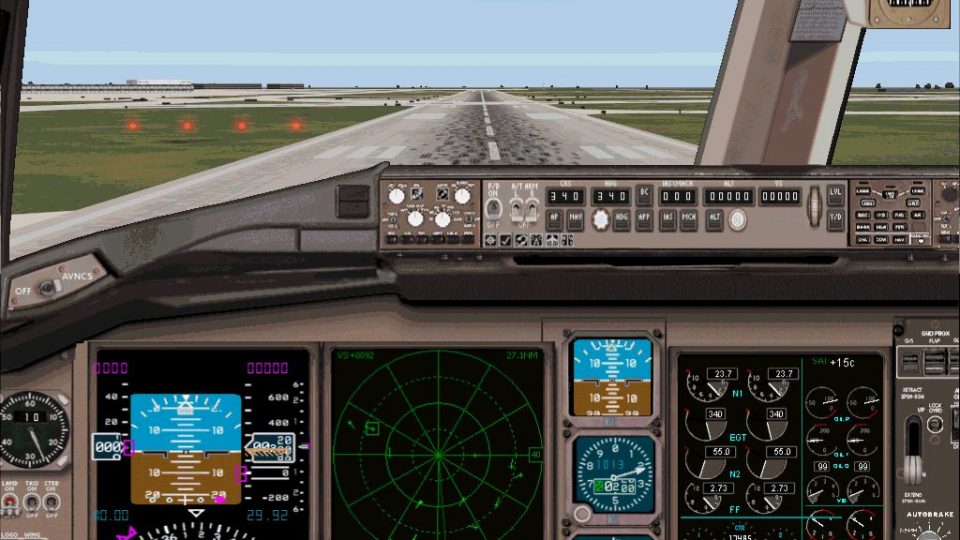 PANELS Boeing 777 Panel for default and Meljet 777 versions for FS2004