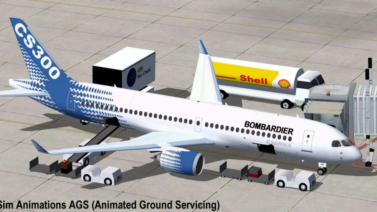 Bombardier House Colors CSeries CS300 for FSX