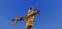 Desert Camo Spitfire IXc Skin for CFS3 Aircraft