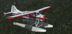 Red And Black DHC-2 Beaver for FSX