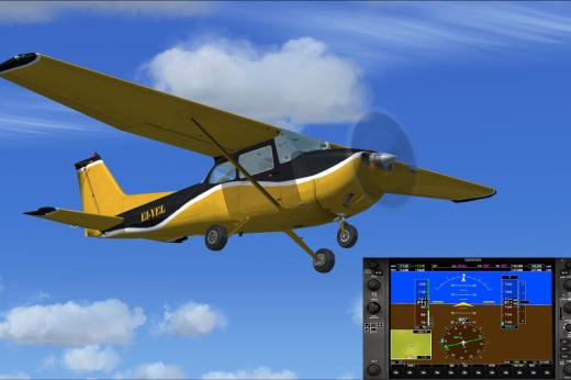 Cub Yellow Cessna 172 N758KD for FSX