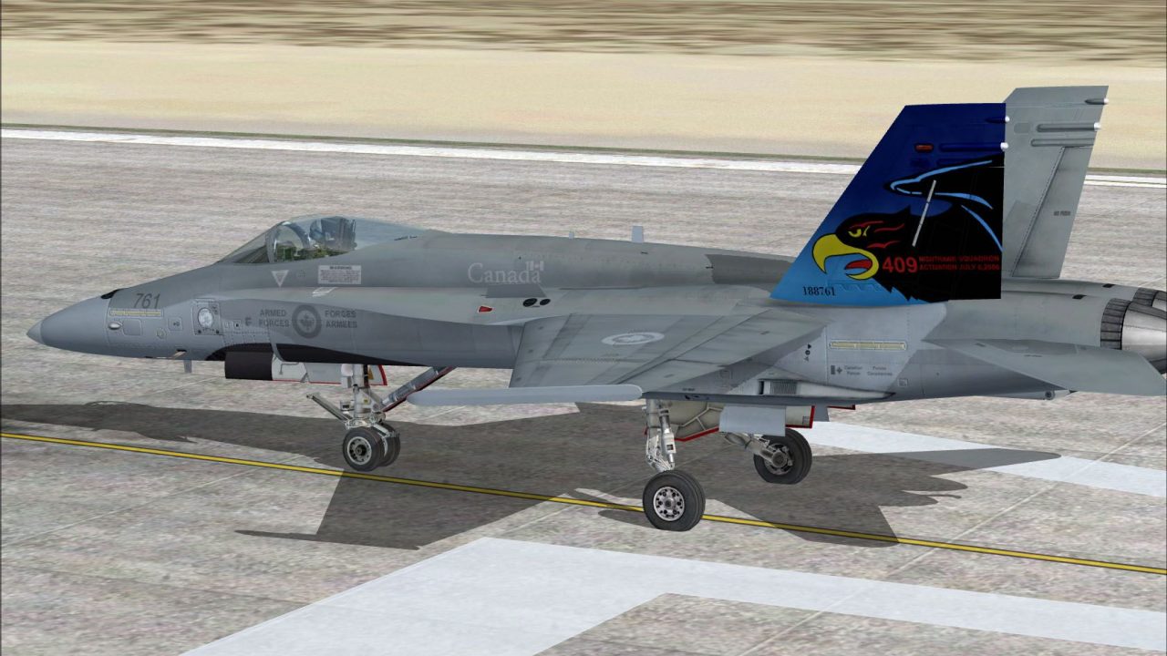 CF-18 409 Sqn Nighthawks Repaint for FSX