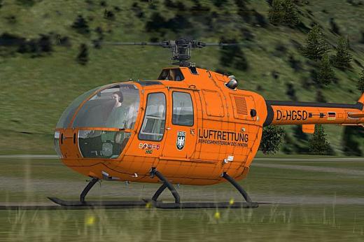 ADAC Luftrettung Bo 105 for FSX