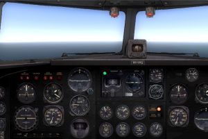 Douglas DC-3 Widescreen 2D Panel for FSX
