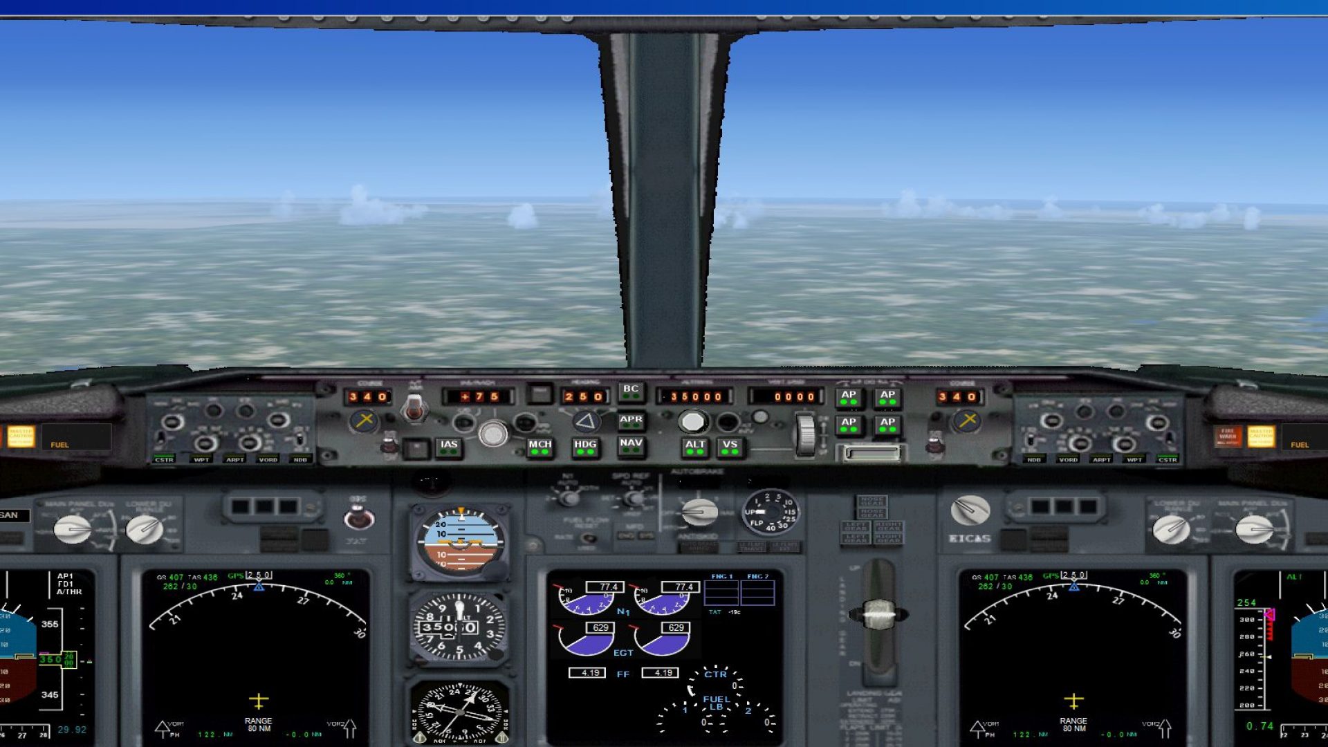 Boeing 738 Panel For Dual Monitors for FSX