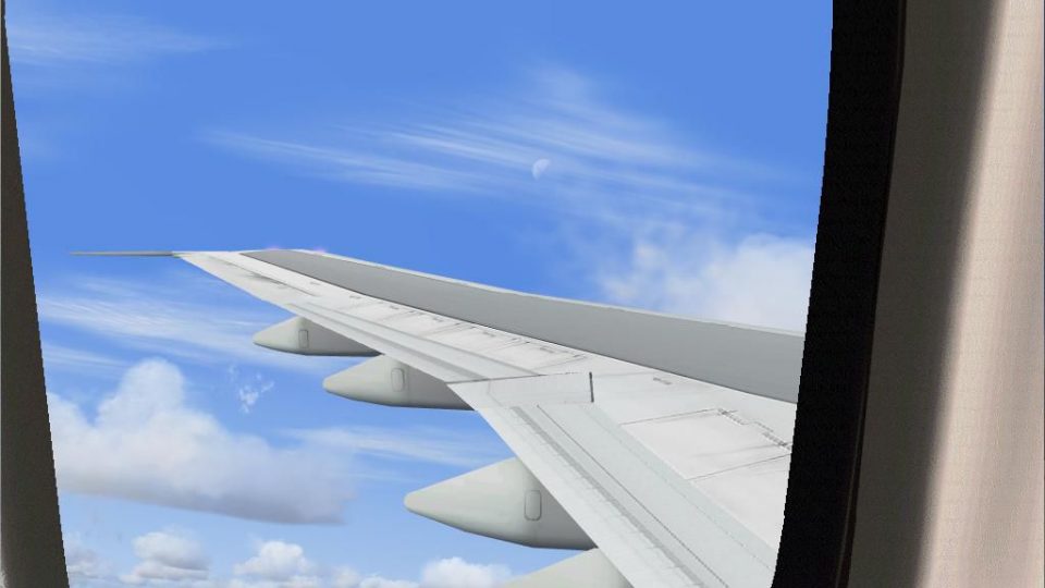 Wing Views for the Project Opensky Boeing 747-200 for FS2004