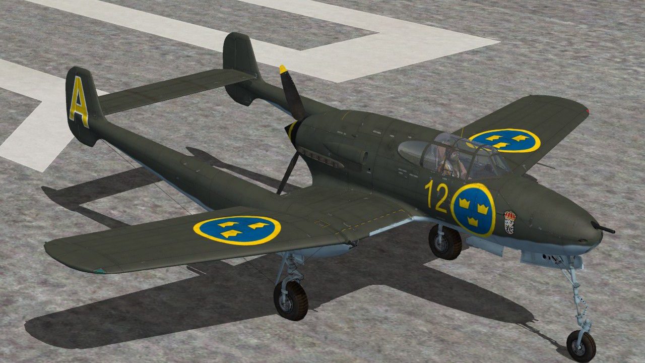 SP-2 Acceleration Saab J-21 for FSX