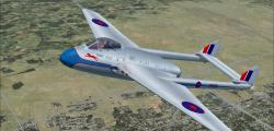 RCAF DeHavilland Vampire F3 Blue Devils for FSX