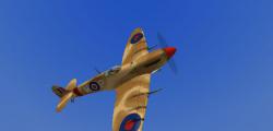 Desert Camo Spitfire IXc Skin for CFS3 Aircraft