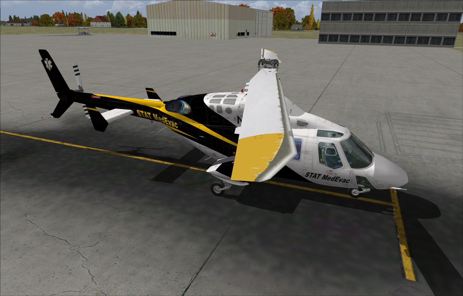 STAT MedEvac Bell 222B for FSX