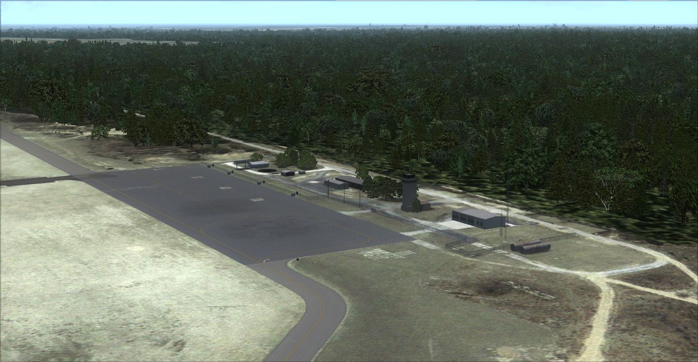 Mackall Army Airfield Scenery for FSX