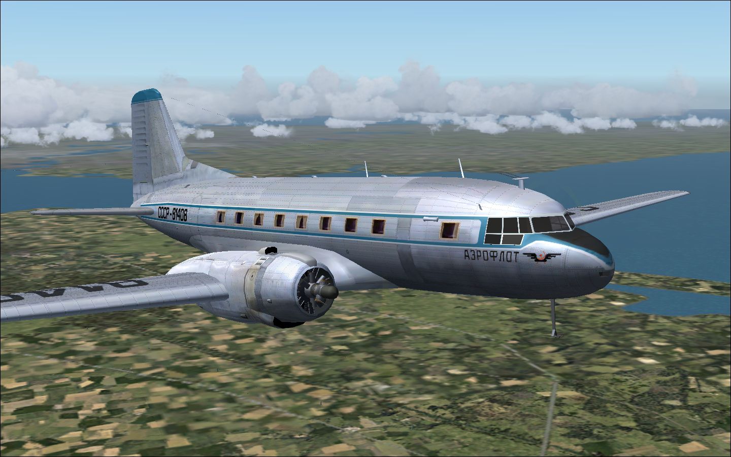 Aeroflot Ilyushin IL-14 for FS2004