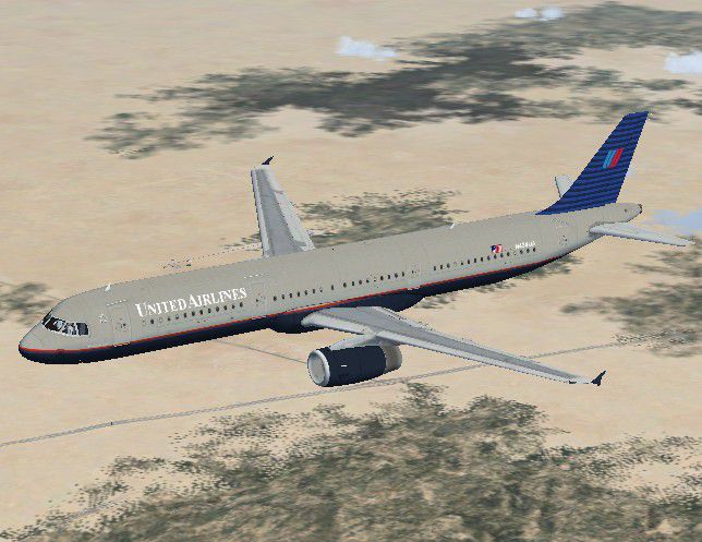 United Airlines Airbus A321 (Old Colors) for FSX