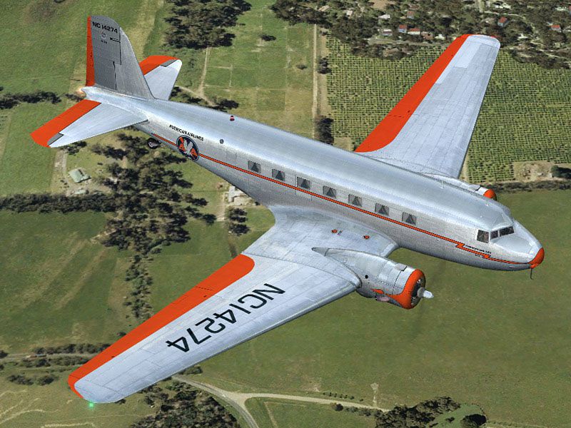 American Airlines Douglas DC-2 NC14274 for FSX