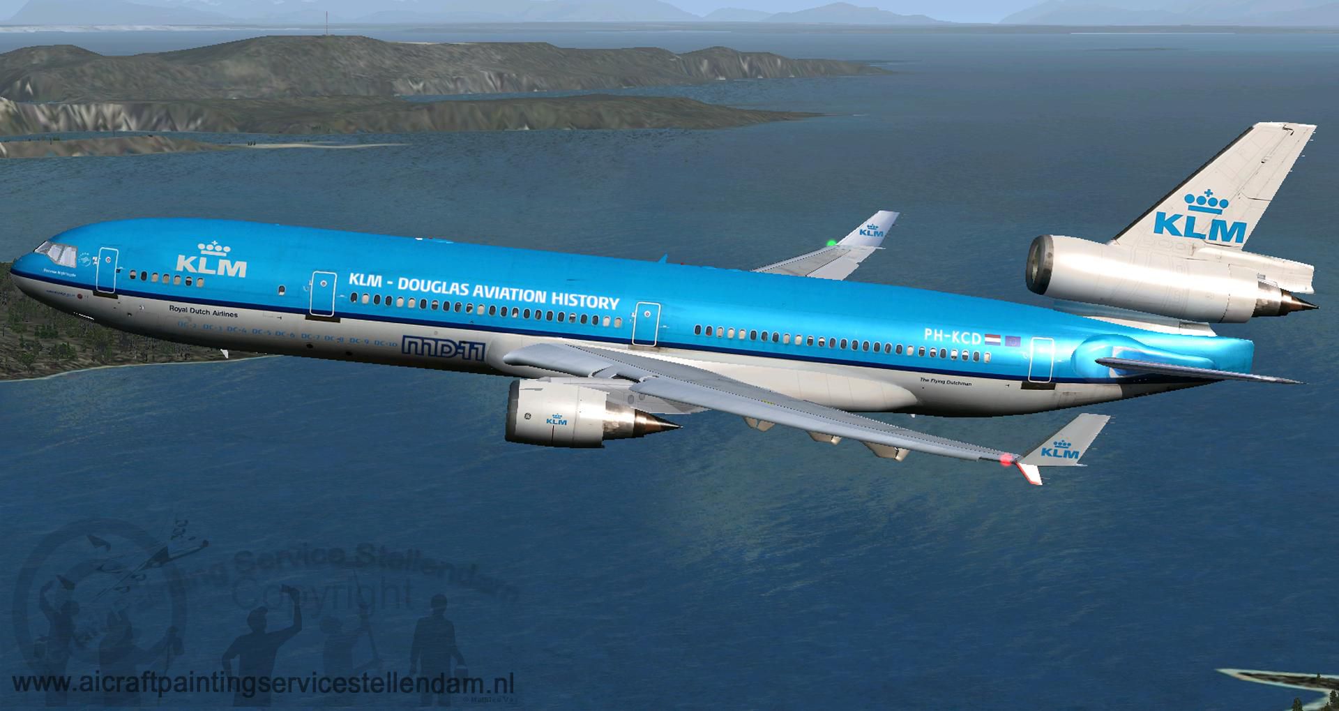 KLM McDonnell Douglas MD-11 With Farewell Titles for FSX