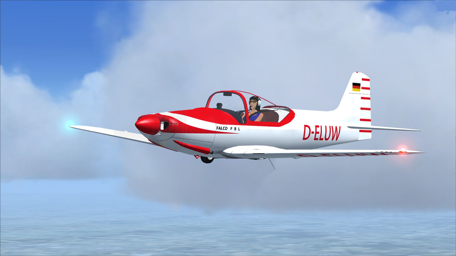 Aeromere F. 8L Falco III D-ELUW for FSX
