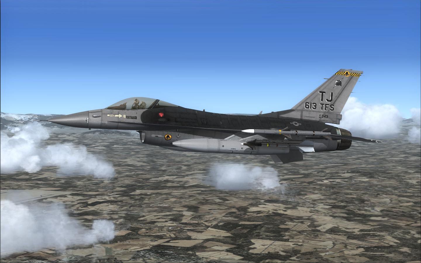USAF F-16 613FS 86-0343 for FSX