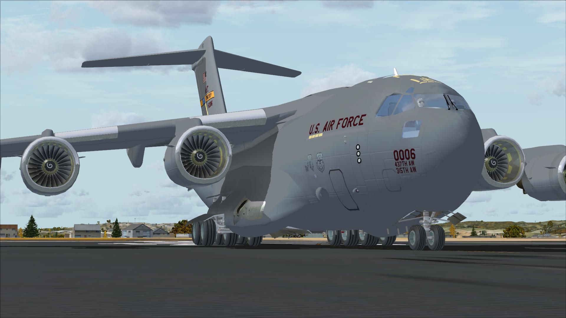 UKMIL Boeing C-17 Globemaster III for FSX