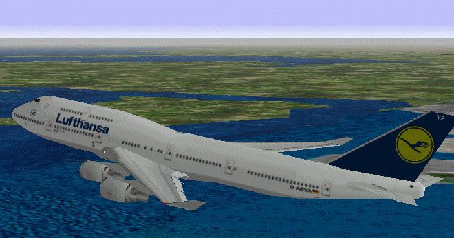 FS98/FS5 Lufthansa Boeing 747-400 V3.1 for FS98-FS2000