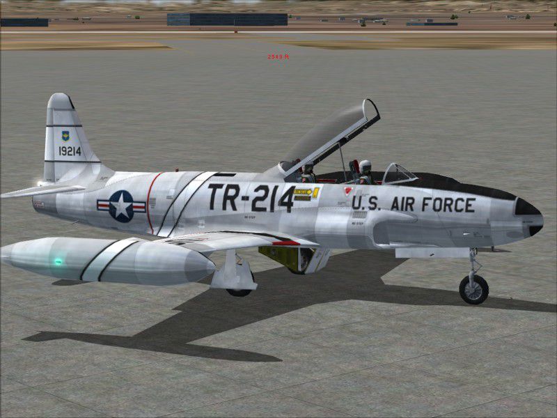 SP2/A Lockheed T-33A T-Bird Jet Training Aircraft for FSX