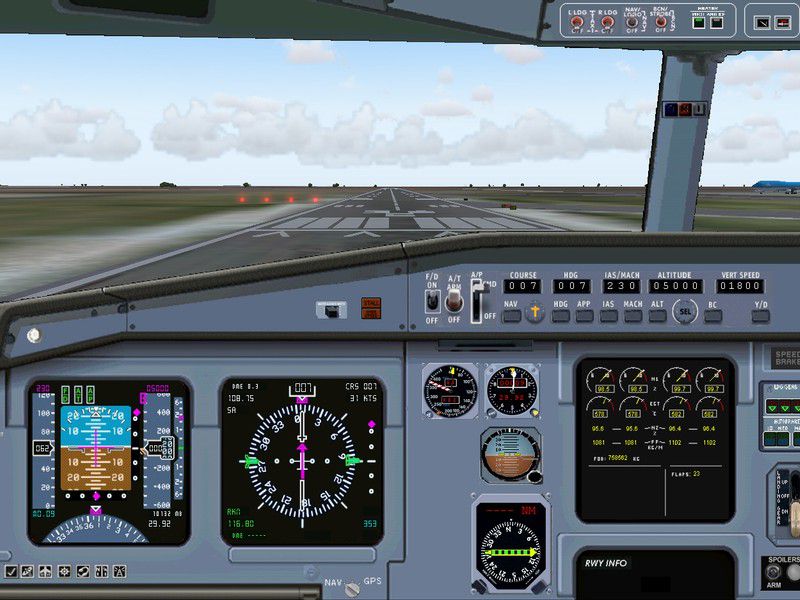 Airbus A340 Panel by Alex Christoff for FS2004