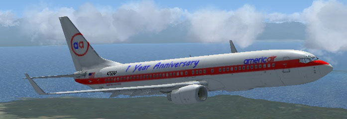AmericAir Boeing 737 for FSX